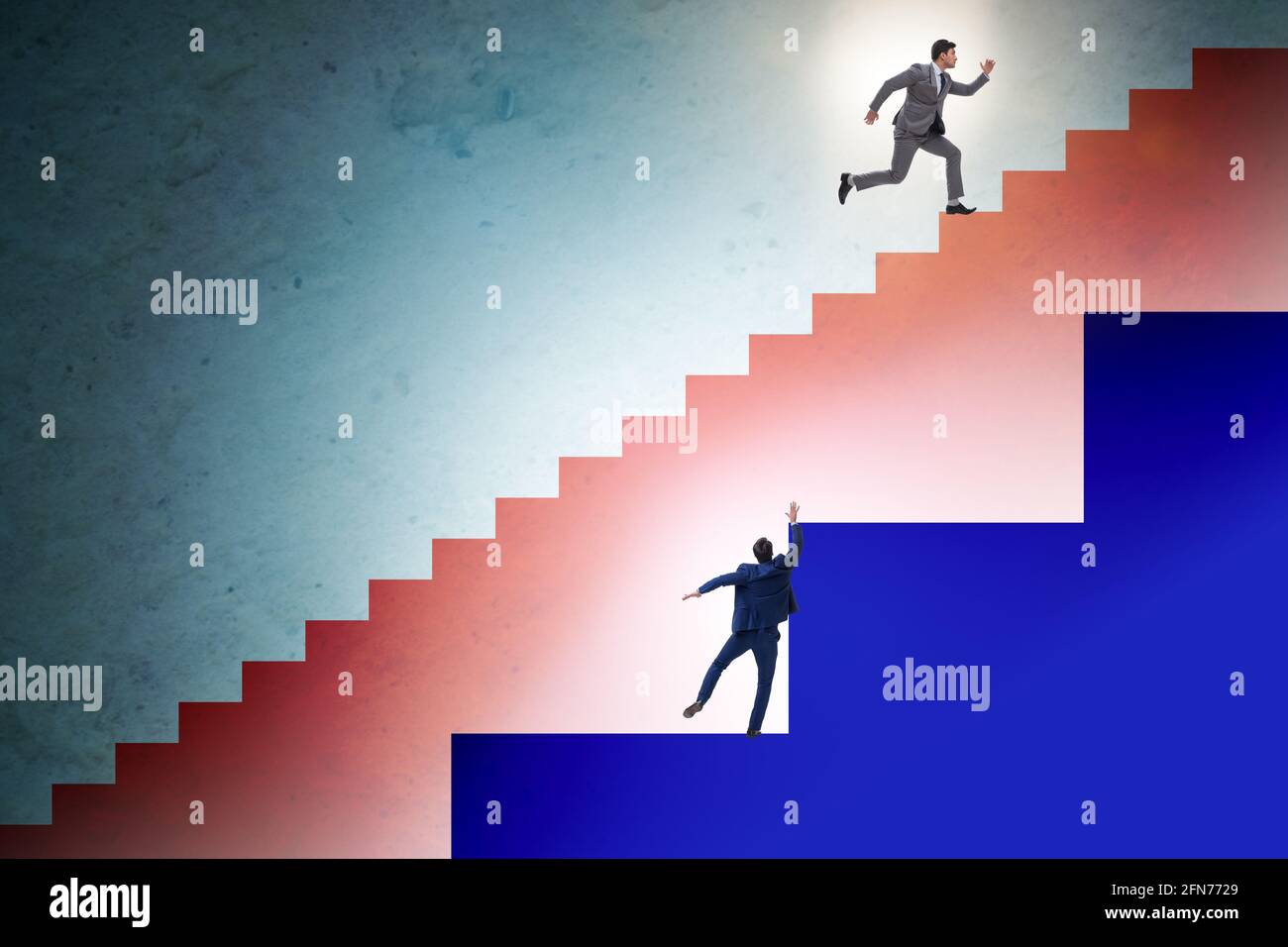 Concept of unfair treatment of the different employees Stock Photo - Alamy