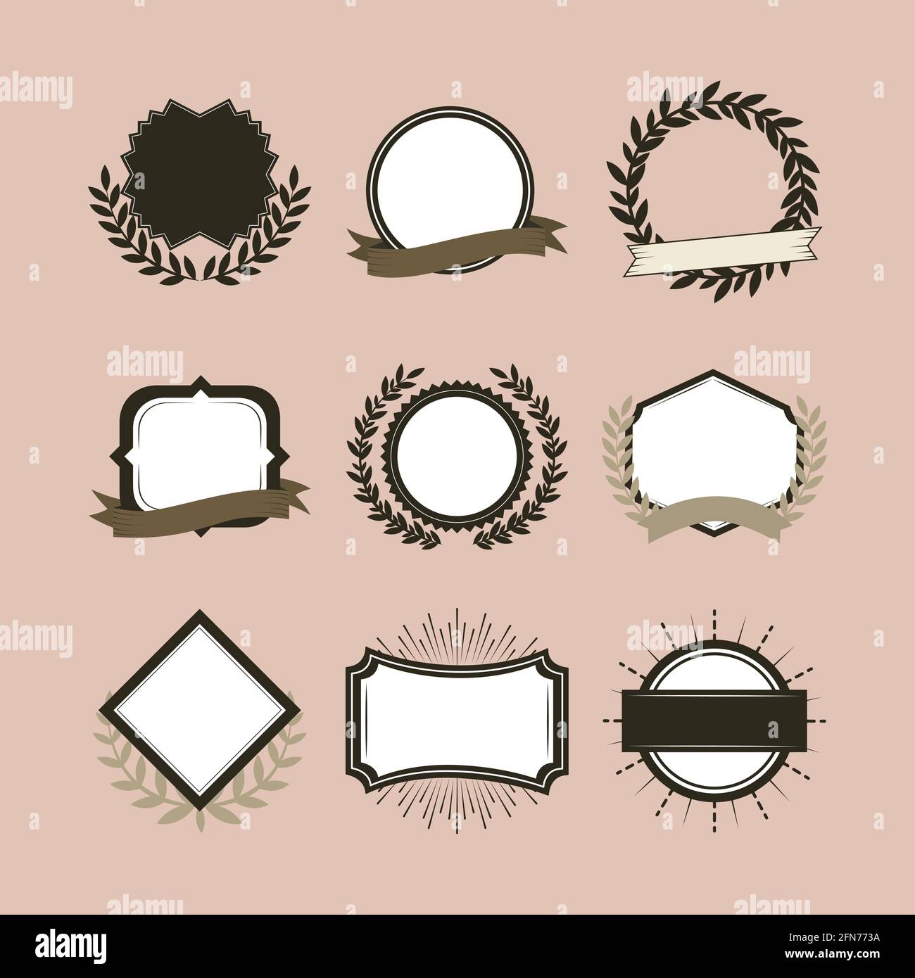 labels ribbon set Stock Vector Image & Art - Alamy