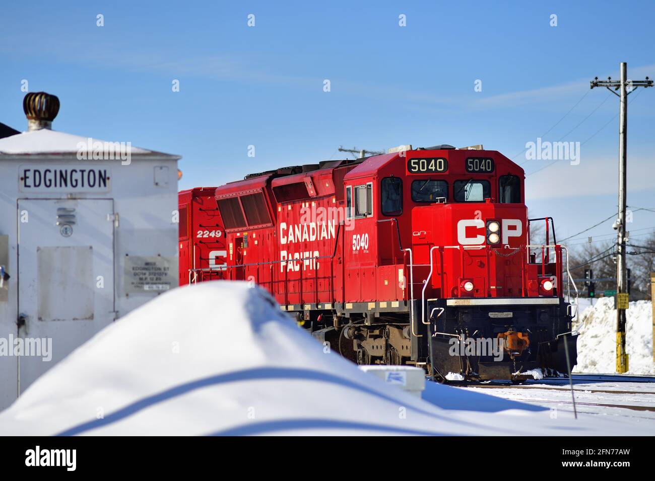 Canadian pacific railway locomotive hi-res stock photography and images - Alamy