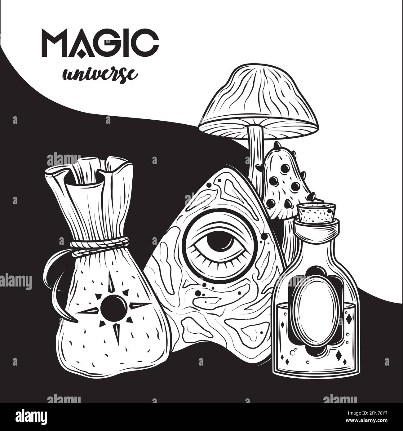 magic universe poster Stock Vector Image & Art - Alamy