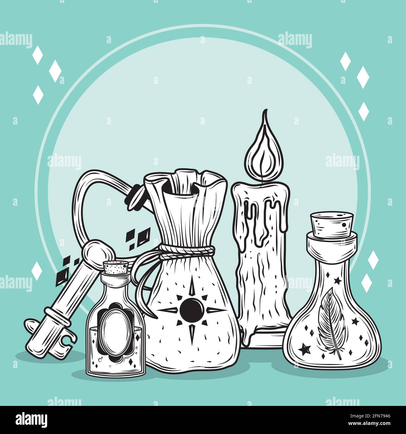 magical mystic style Stock Vector Image & Art - Alamy