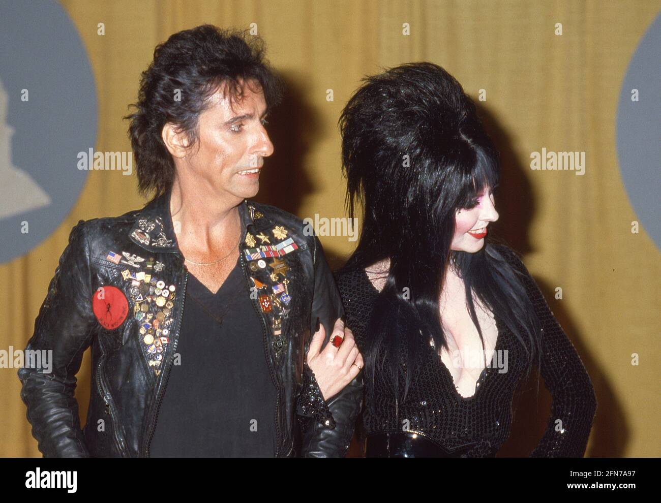 Alice Cooper and Elvira at The 26th Annual GRAMMY Awards February 28 ...
