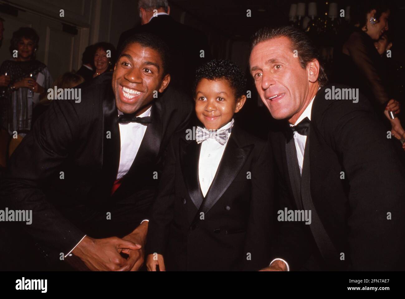 Magic Johnson, Emmanuel Lewis and Pat Riley Circa 1980's Credit: Ralph ...