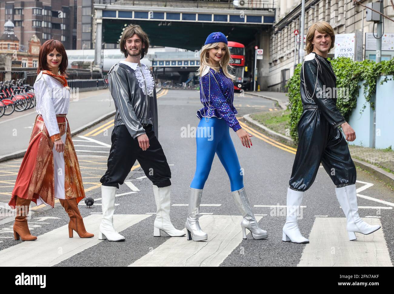 (L-R) Jojo Desmond, Loucas Hajiantoni, Rhiannon Porter and Edward ...