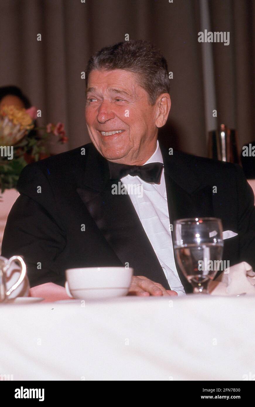 Ronald Reagan May 1990 Credit: Ralph Dominguez/MediaPunch Stock Photo ...