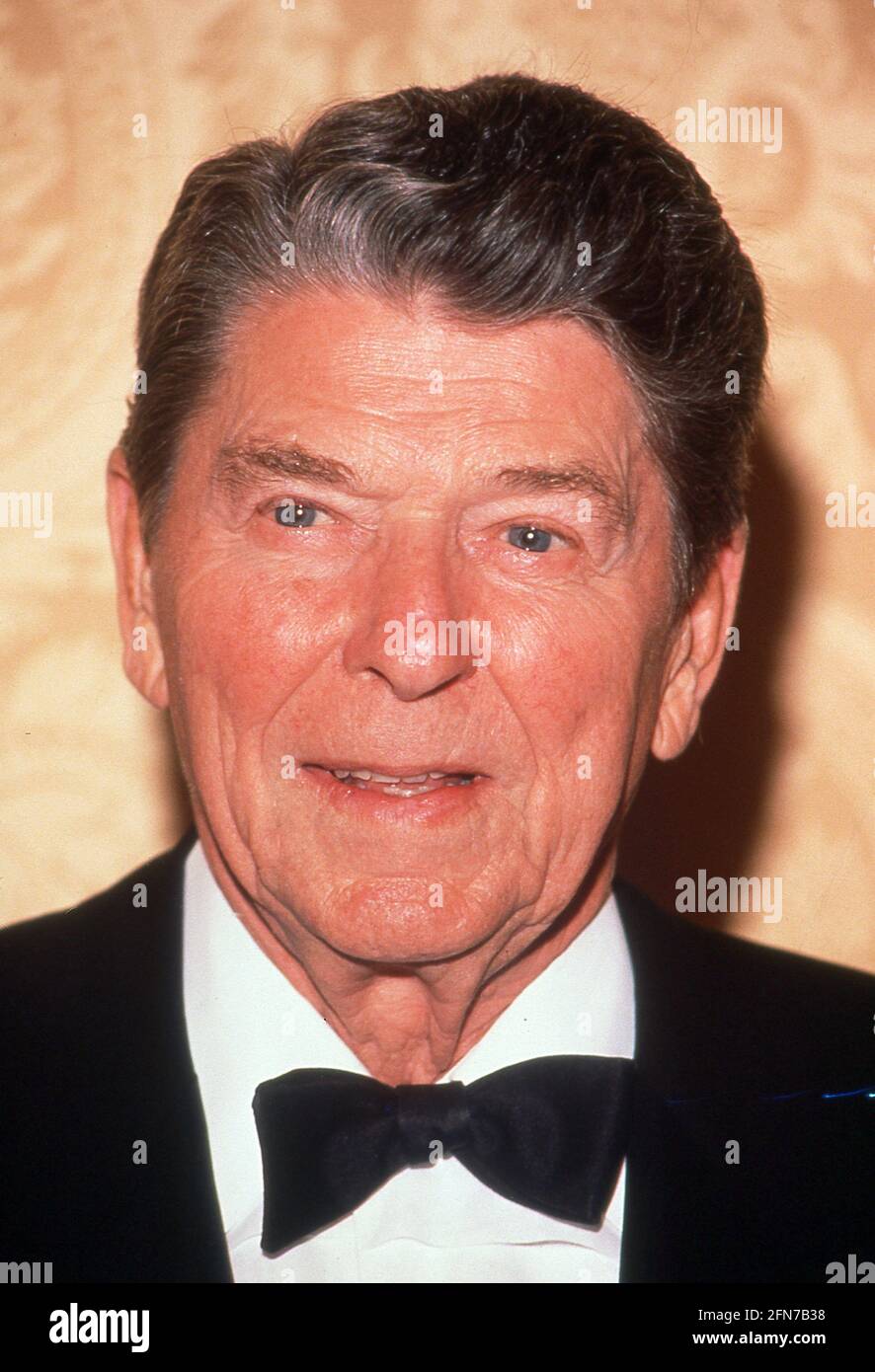 Ronald Reagan May 1990 Credit: Ralph Dominguez/MediaPunch Stock Photo ...