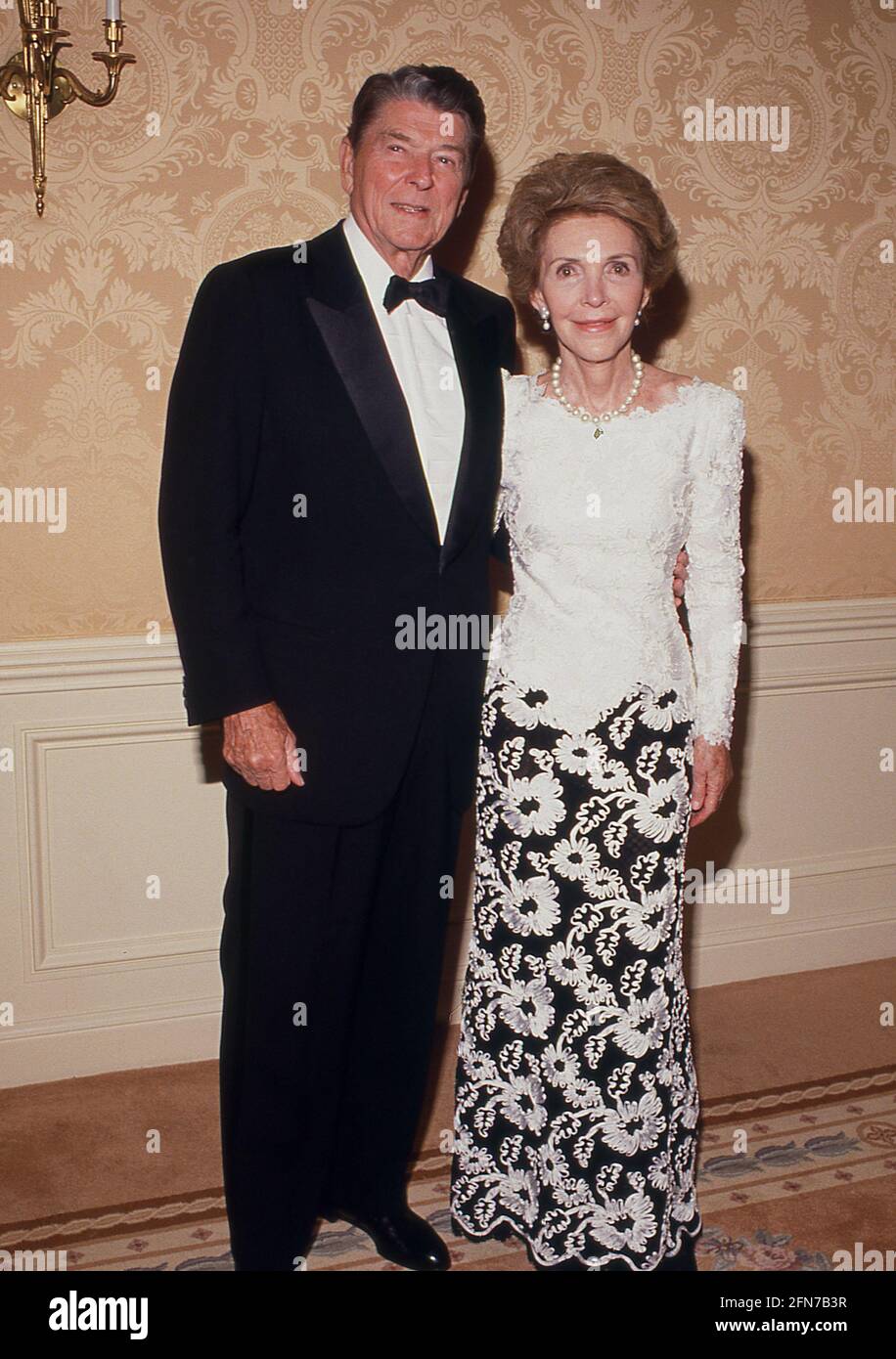 Ronald Reagan and Nancy Reagan May 1990 Credit: Ralph Dominguez ...