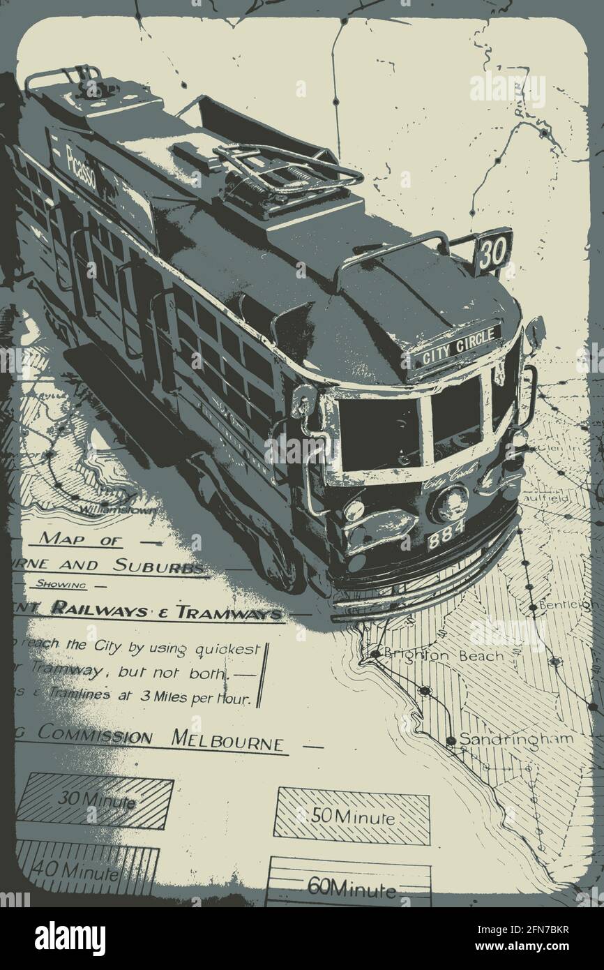 Melbourne Tram Map High Resolution Stock Photography and Images - Alamy
