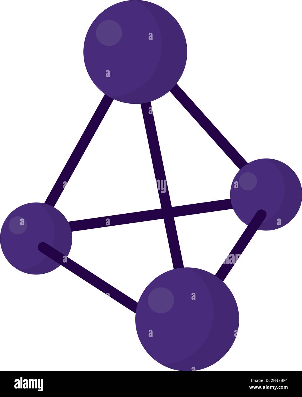 purple molecule model on background Stock Vector Image & Art - Alamy