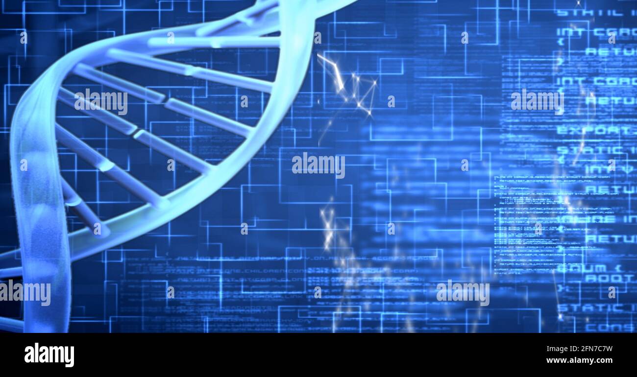Dna strand animation over doctor hi-res stock photography and images ...