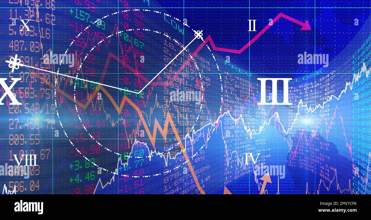 Roman numbers and multiple graphs over stock market data processing on ...