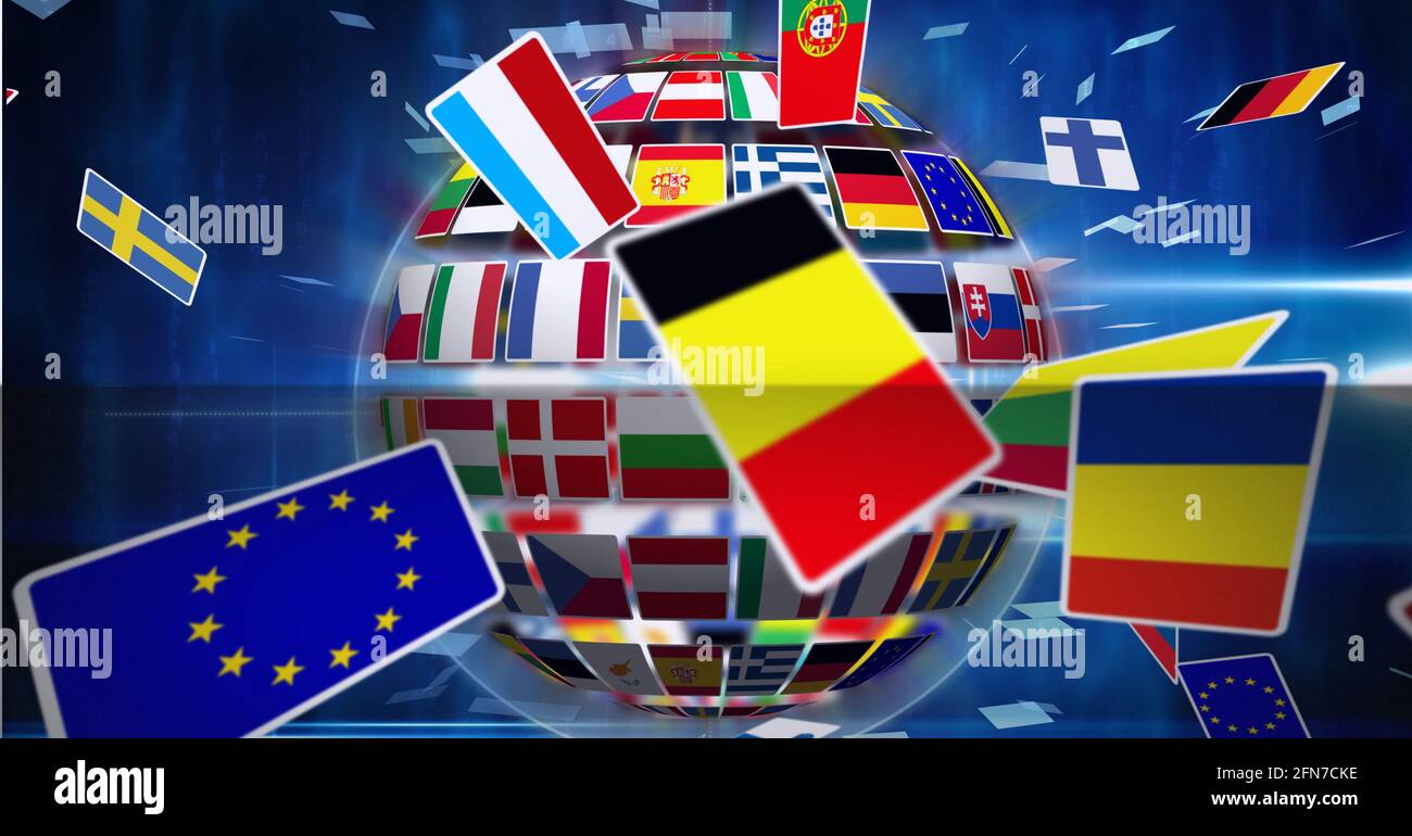 Flags of the world globe hi-res stock photography and images - Alamy