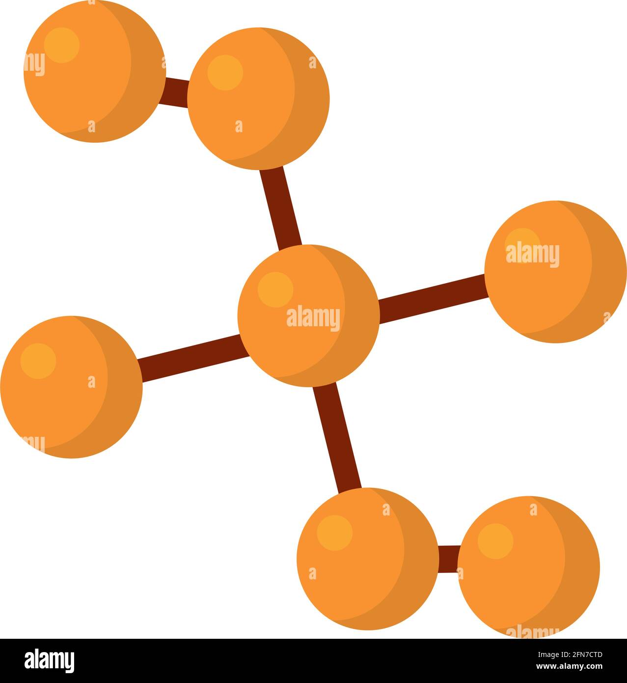 orange chemical compound on background Stock Vector Image & Art - Alamy