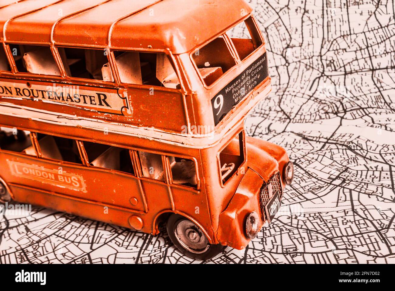 Antique London Bus Map High Resolution Stock Photography and Images - Alamy
