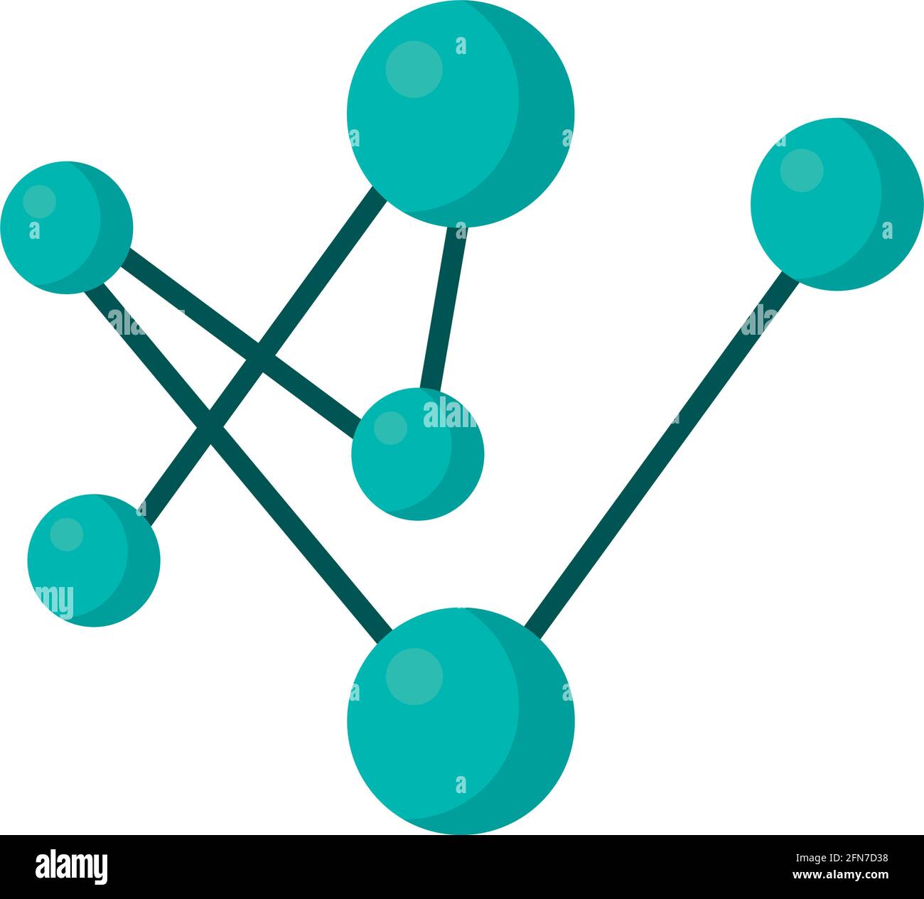 turquoise molecule structure on background Stock Vector Image & Art - Alamy