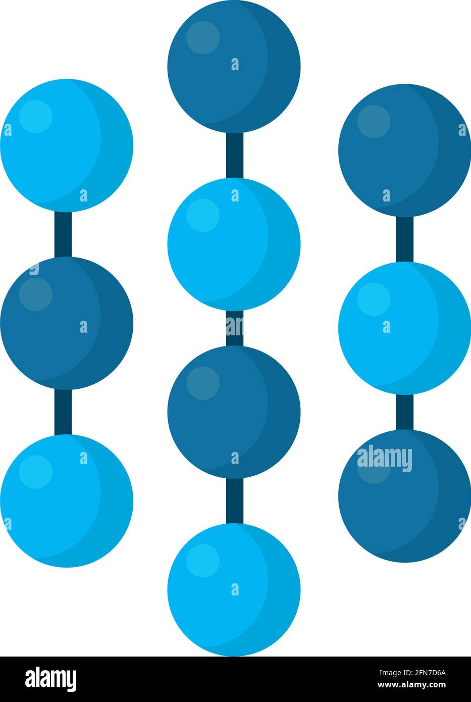 blue linear molecules on background Stock Vector Image & Art - Alamy