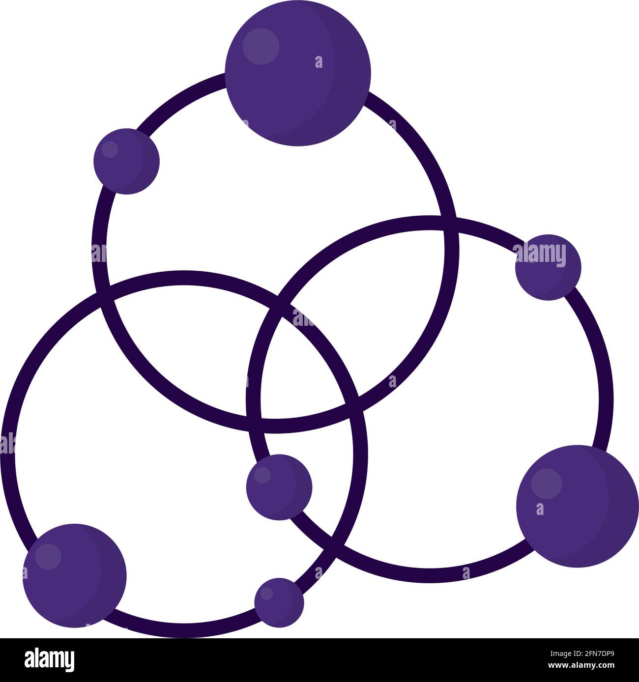 circular molecules on white background Stock Vector Image & Art - Alamy