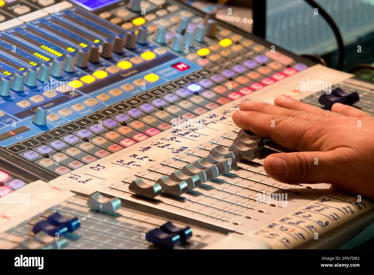 Audio sound mixer in concert Stock Photo - Alamy