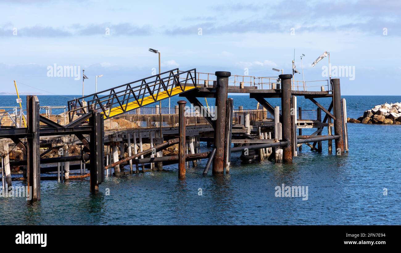 Kangaroo island Sealink ferry boarding at cape jervis south australia ...