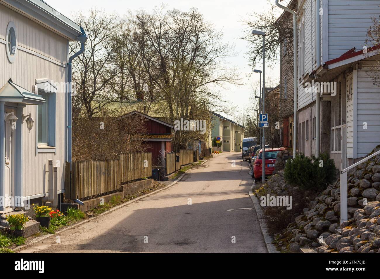 Landscapes from old Pispala in Tampere Finland Stock Photo - Alamy