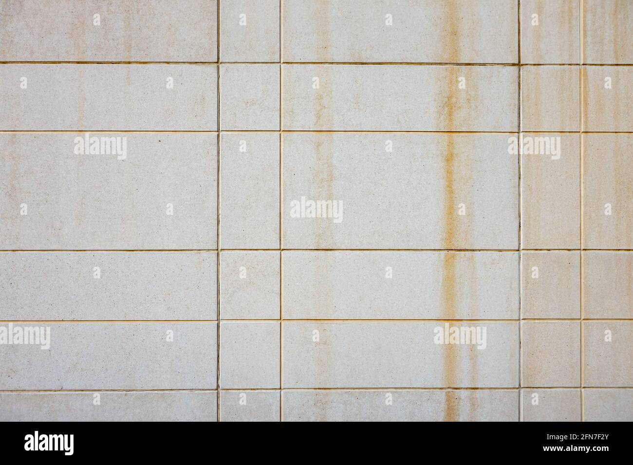 Dirty gray facade made of aluminum panels Stock Photo - Alamy