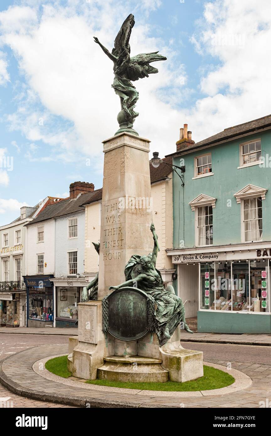 LEWES, EAST SUSSEX, UK - APRIL 29, 2012: View of the War Memorial in ...