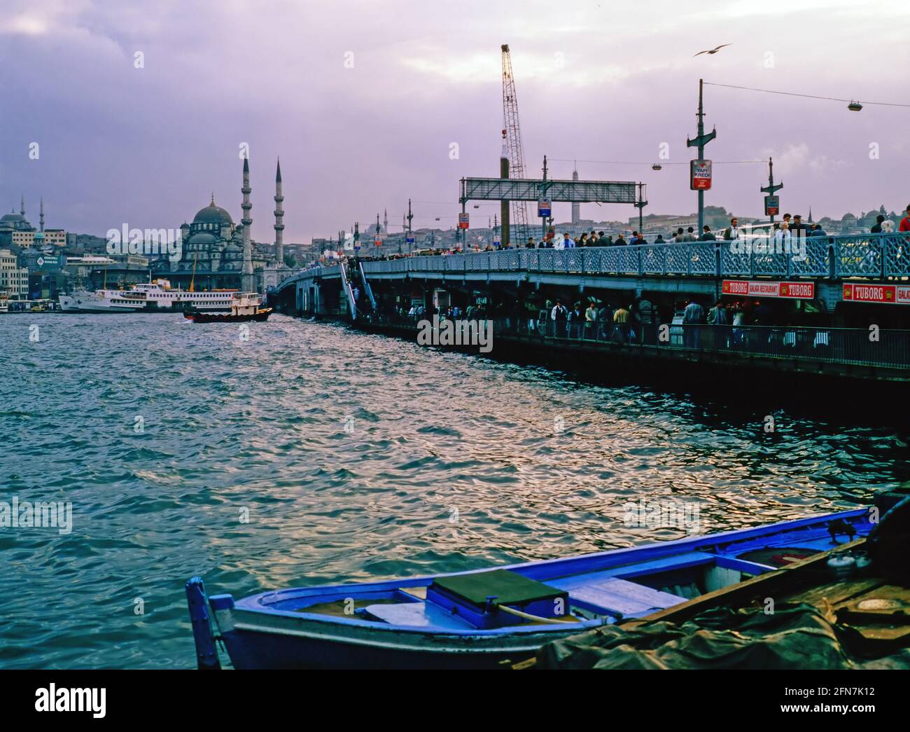 Galata Bridge in Istanbul, Turkey Stock Photo - Alamy