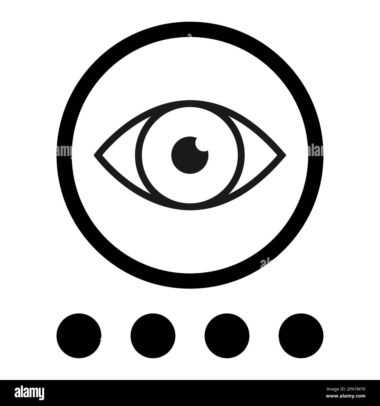 MORE icon, vector symbol isolated on white background for app, mobile ...