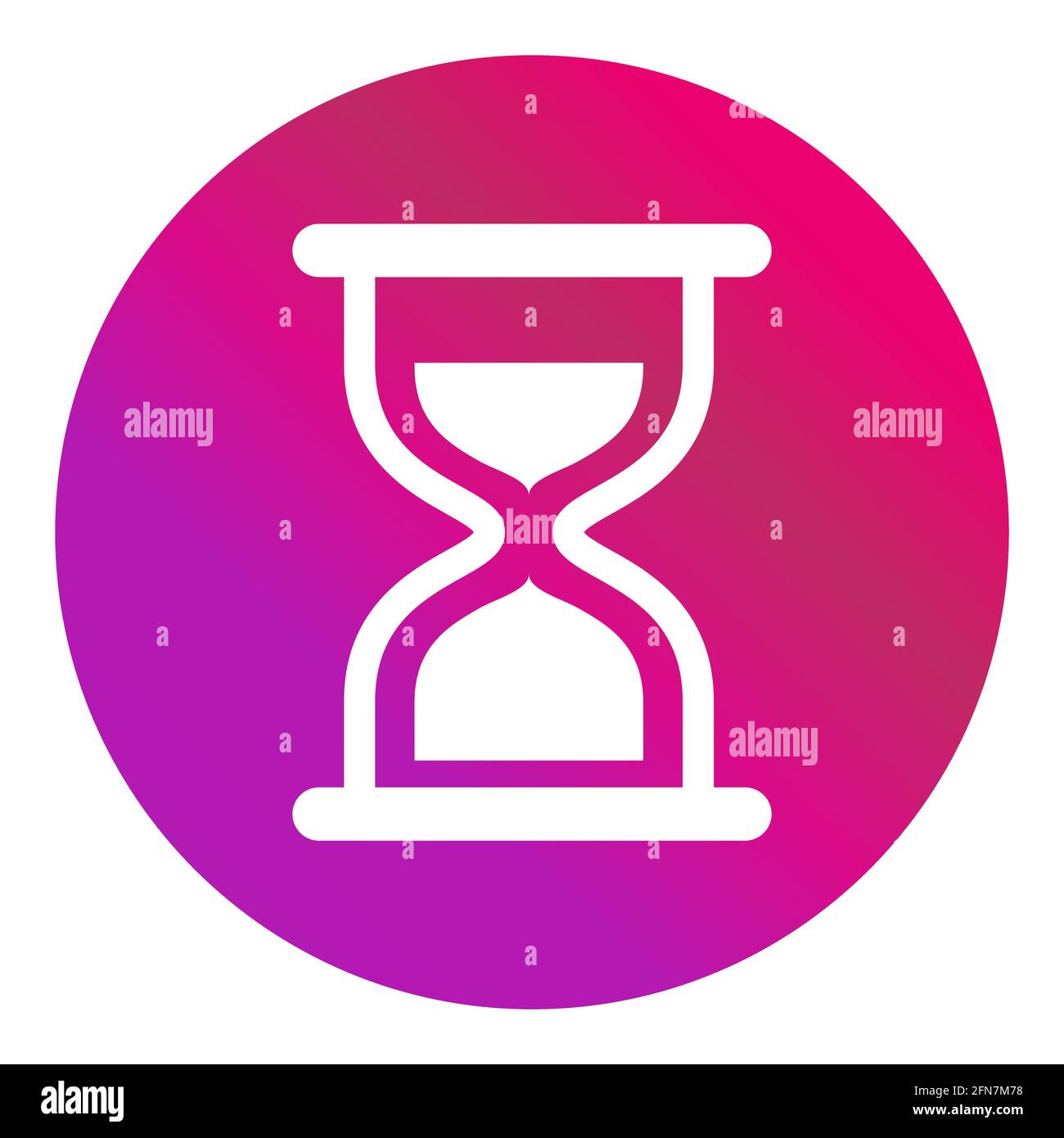 Hourglass icon vector design isolated on white background. Flat time ...