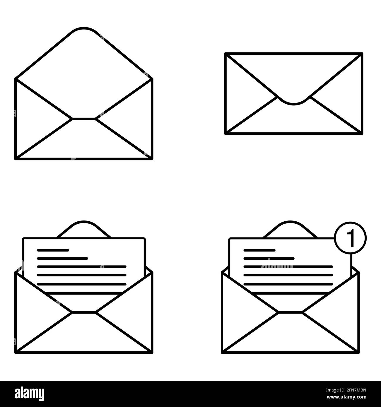 Mail icon for design and websites. Message vector illustration trendy ...