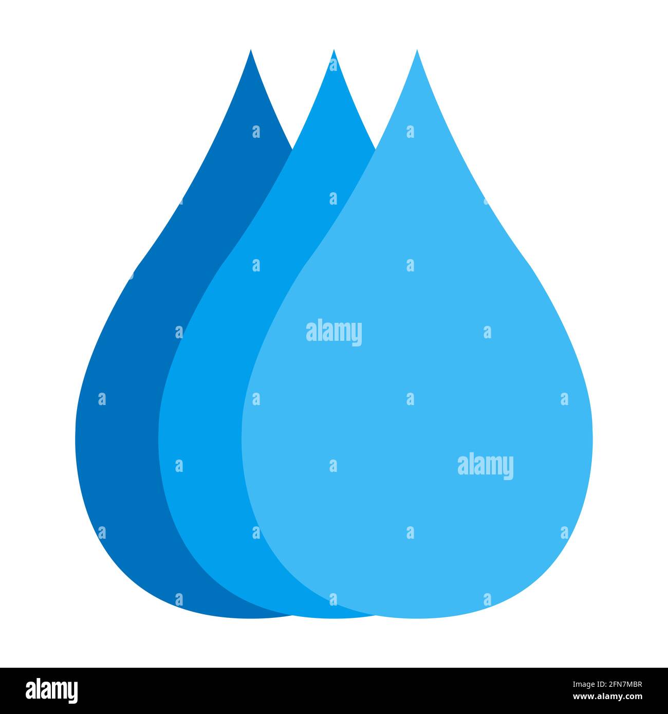 Water drop icon, aque nature symbol. Sign isolated design vector ...