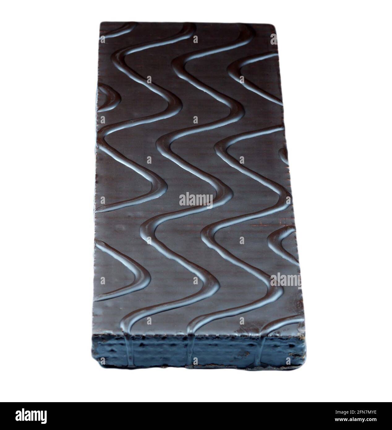 rectangle waffle chocolate cake isolated Stock Photo - Alamy