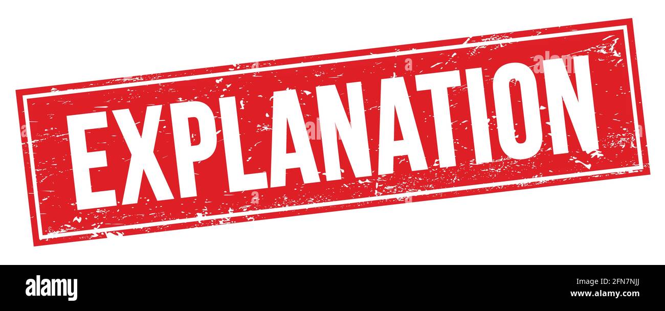 Explanation stamp hi-res stock photography and images - Alamy