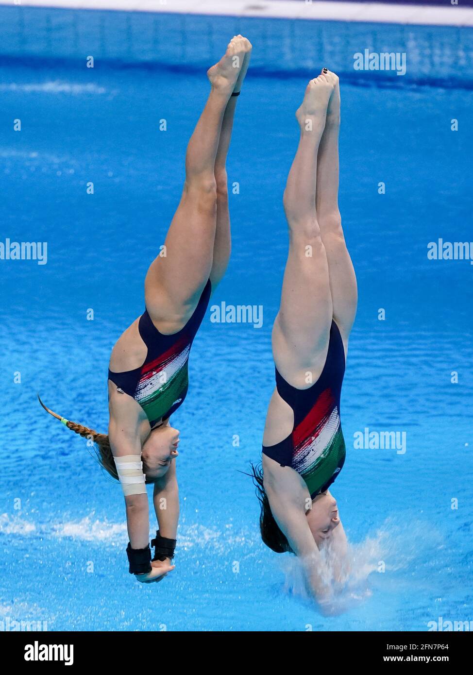 BUDAPEST, HUNGARY - MAY 14: Maia Biginelli of Italy and Elettra Neroni ...