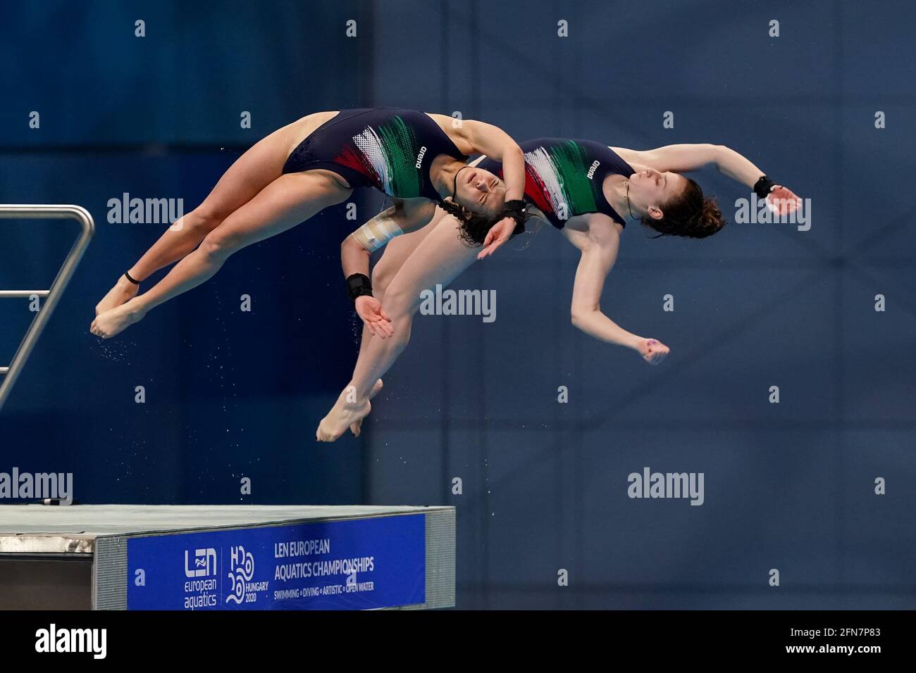 BUDAPEST, HUNGARY - MAY 14: Maia Biginelli of Italy and Elettra Neroni ...