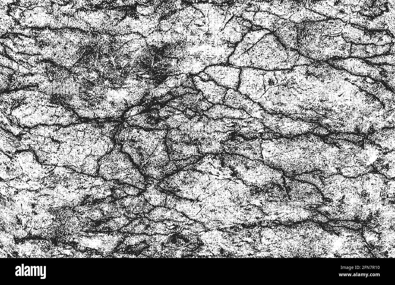 Distressed overlay texture of cracked concrete, stone or asphalt ...