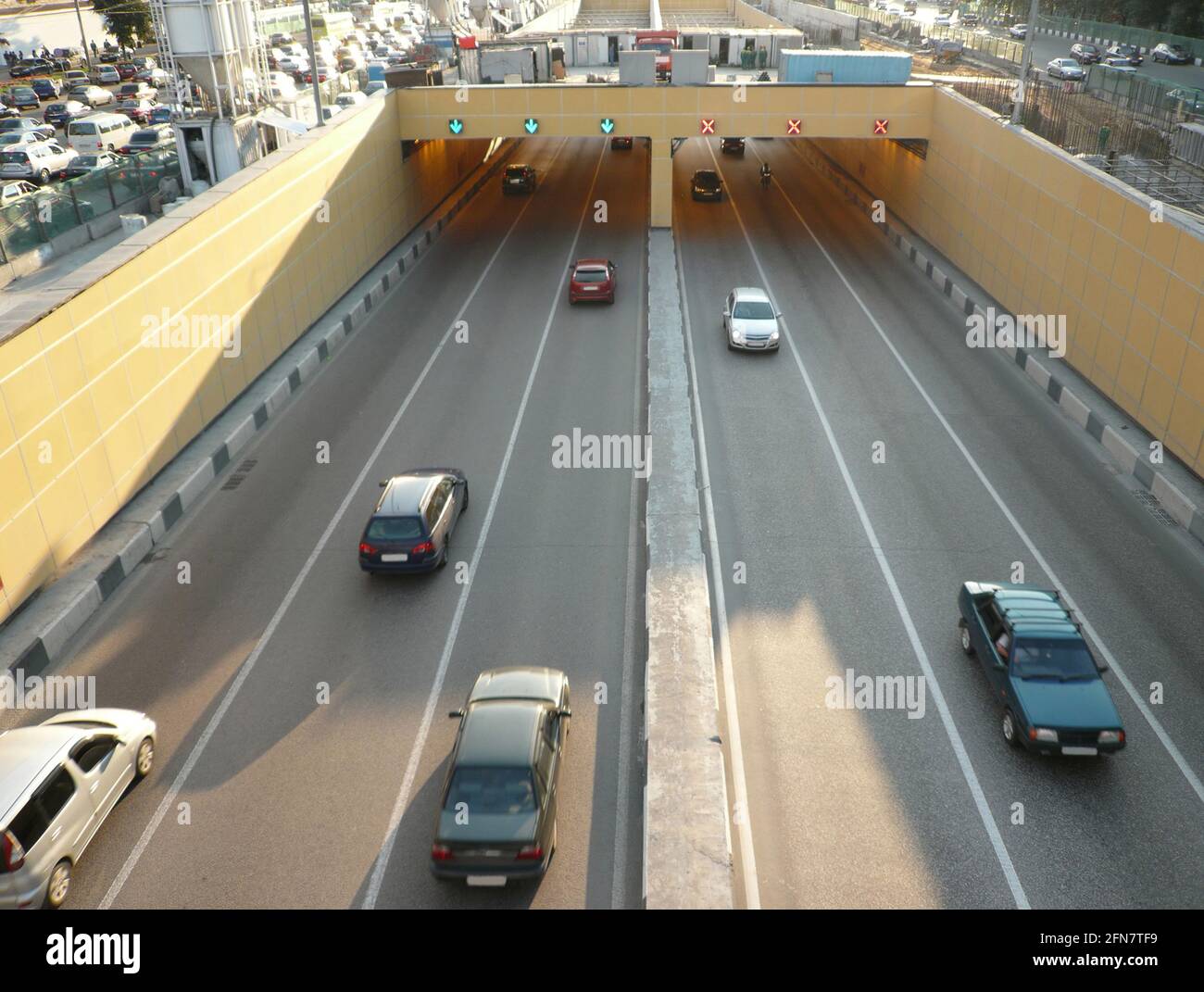 road tunnel under bridge Stock Photo - Alamy
