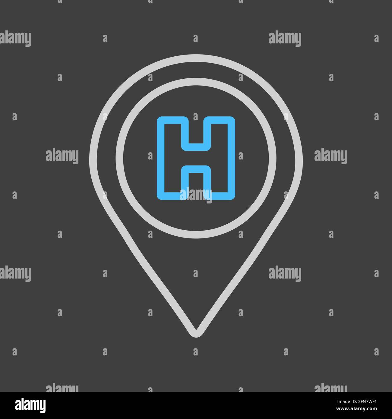 Map marker icon helicopter hi-res stock photography and images - Alamy