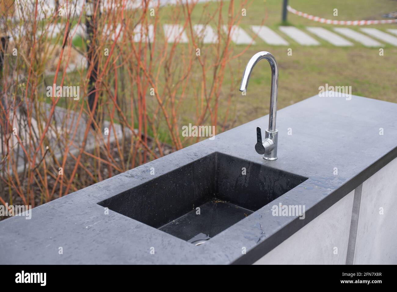 open air tap with water Stock Photo - Alamy