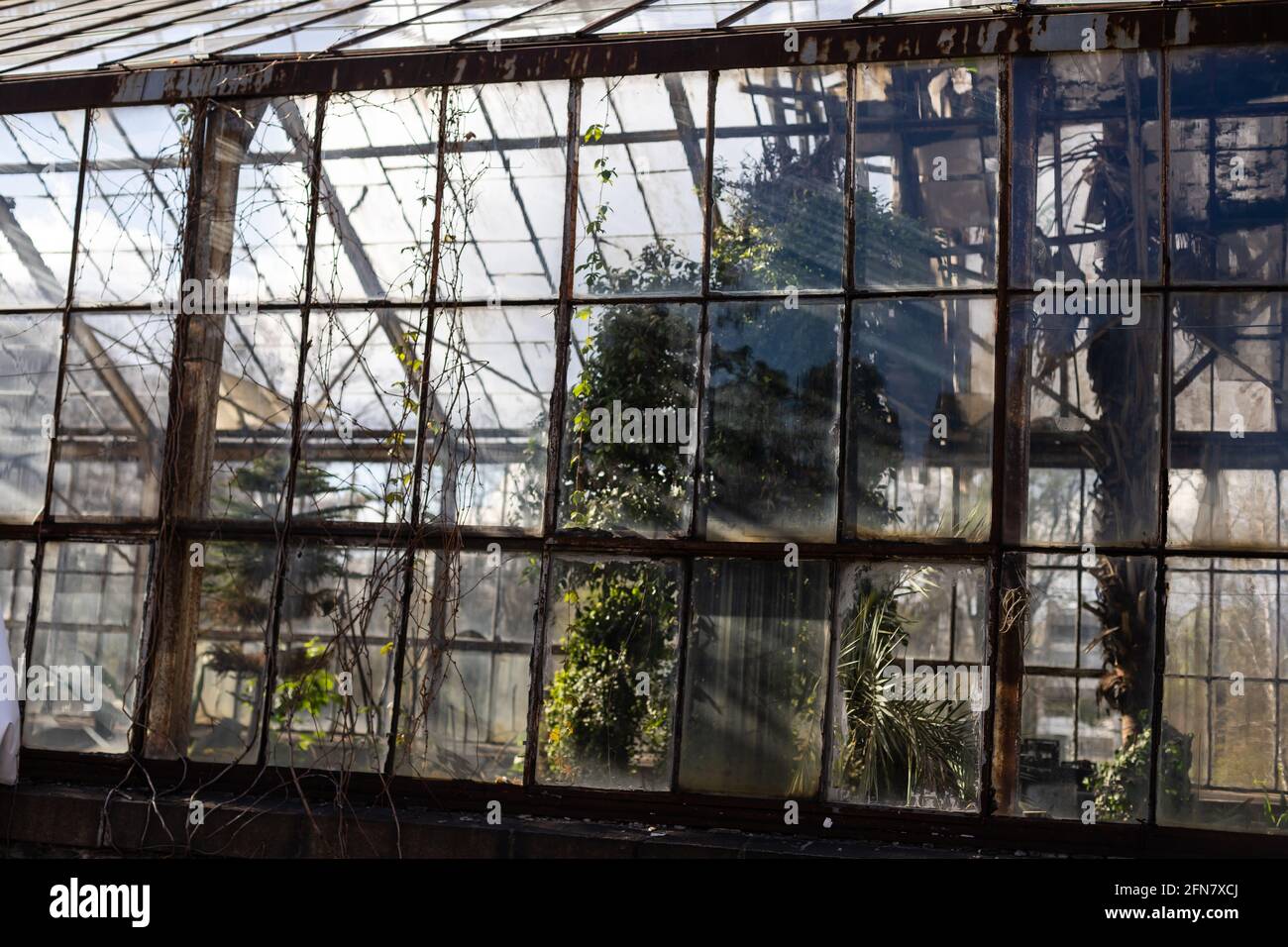 Metal mill nobody office old outdoors retro ruins run down scene hi-res ...