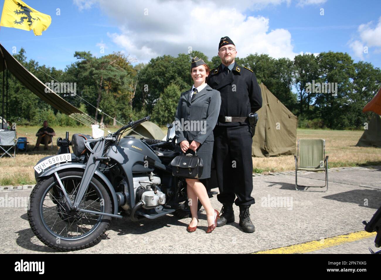 Restored Zundapp KS600 WH Sidecar from 1941 Stock Photo - Alamy