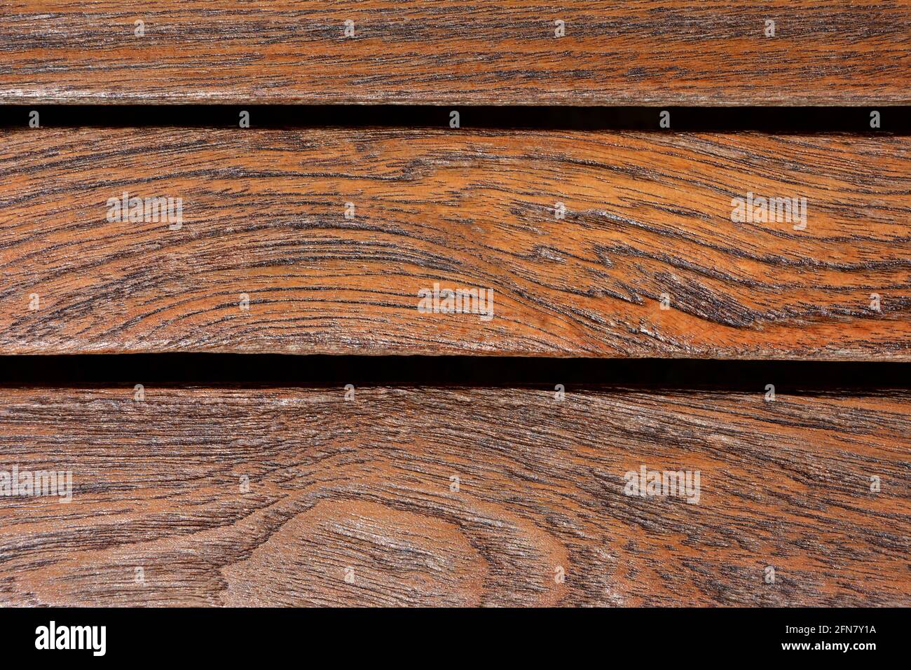 Background texture, teak planks showing wood grain Stock Photo - Alamy