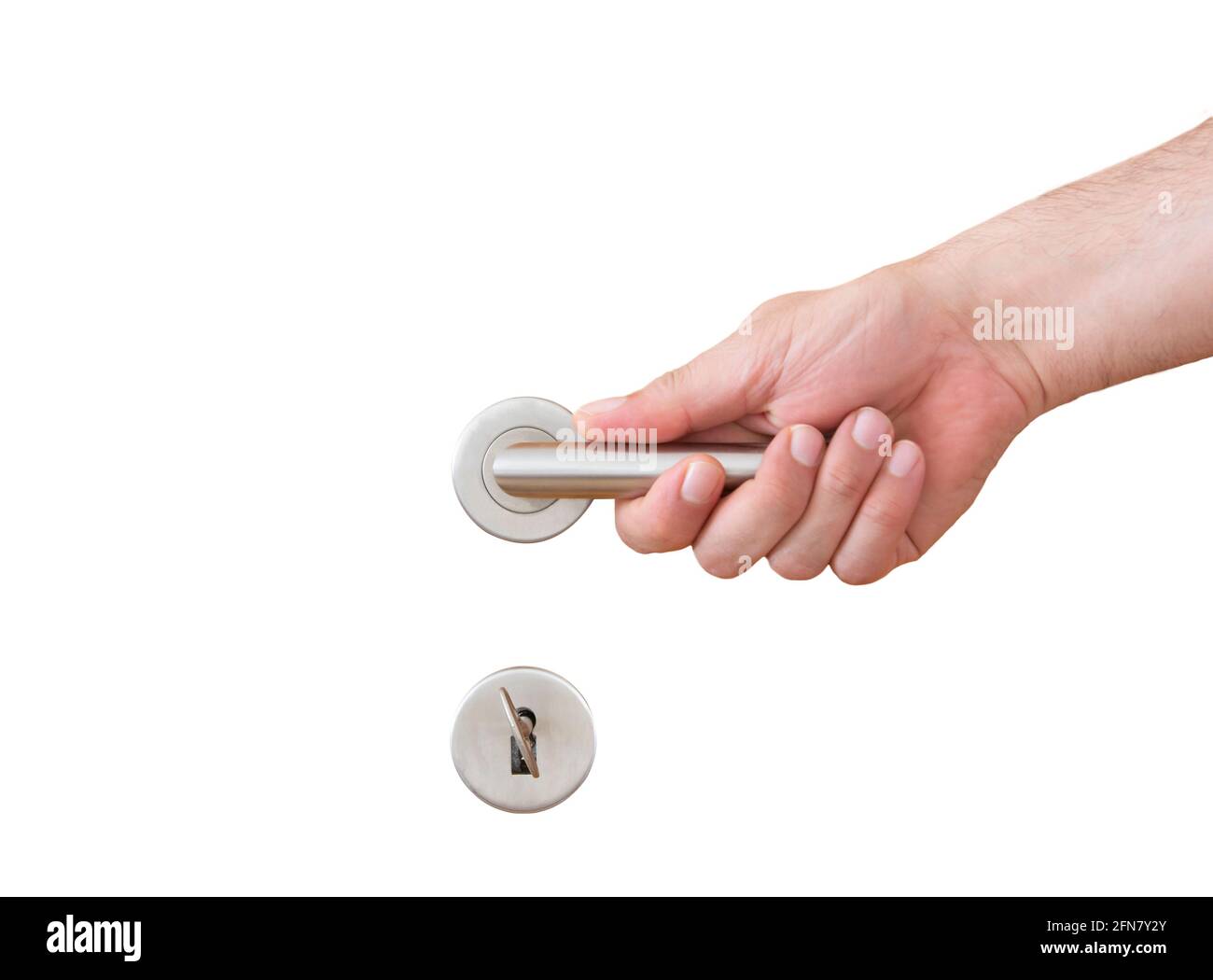 Lock door woman Cut Out Stock Images & Pictures - Alamy