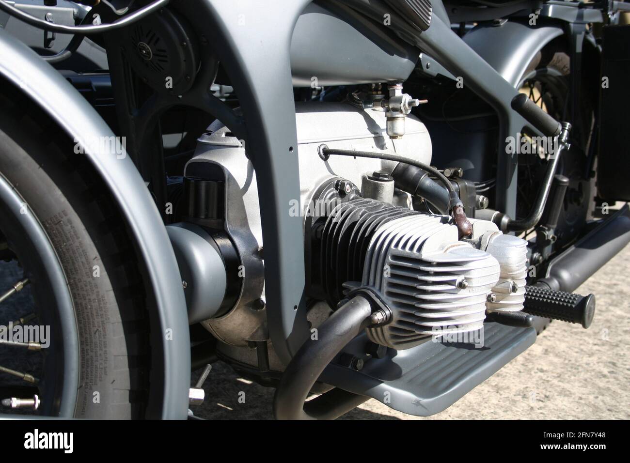 Restored Zundapp KS600 WH Sidecar from 1941 Stock Photo - Alamy