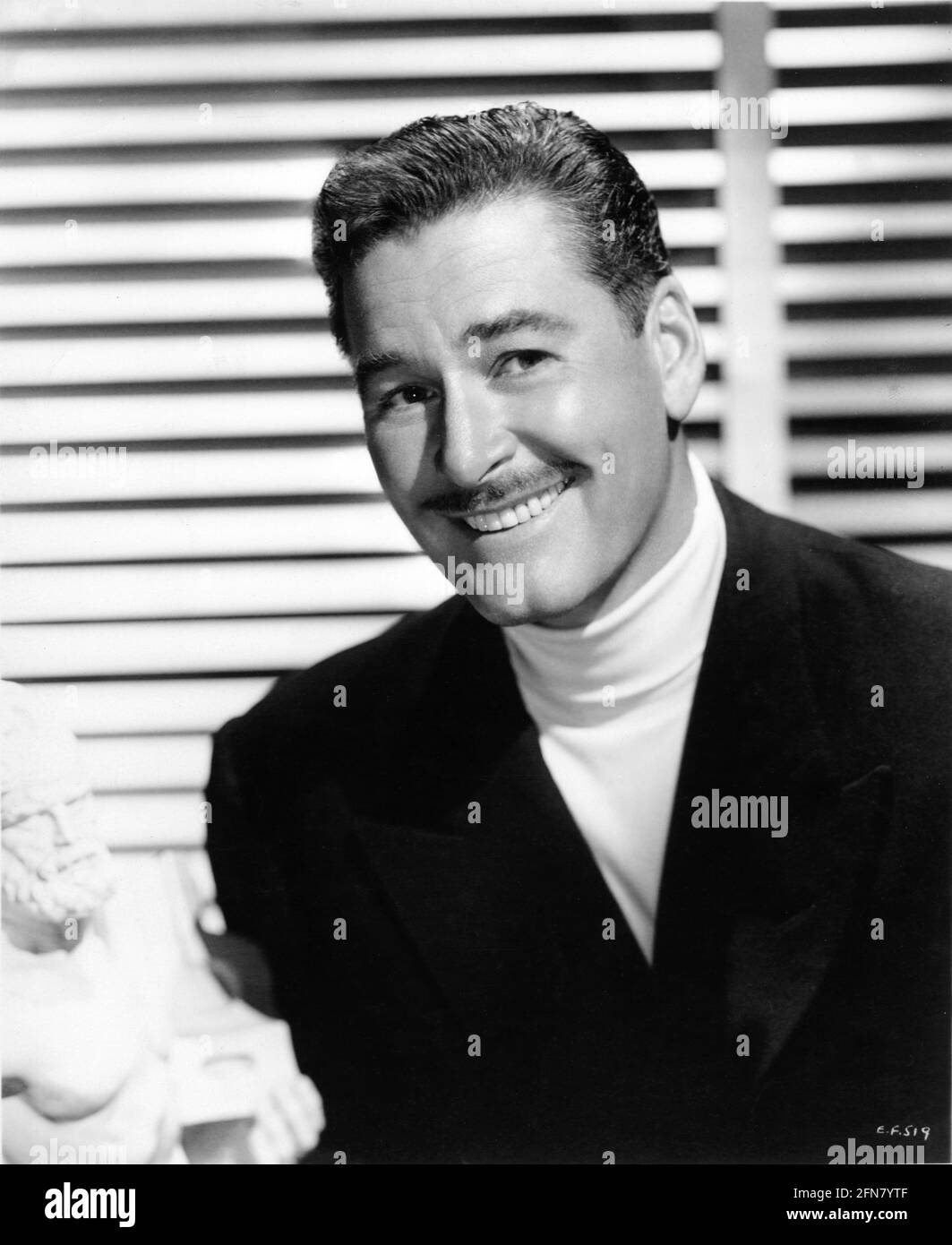 ERROL FLYNN 1950 Portrait publicity for Warner Bros Stock Photo - Alamy