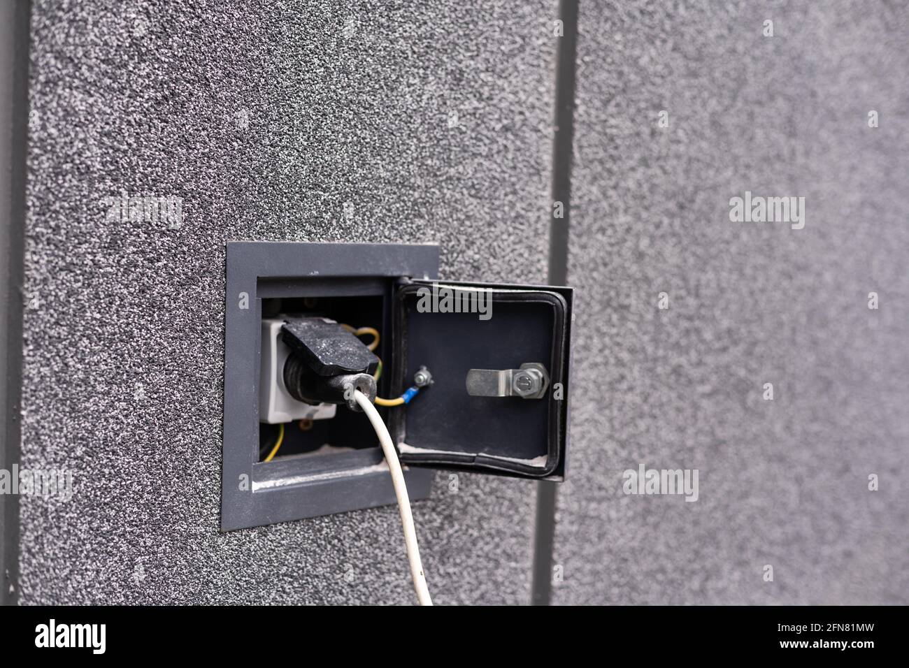 Residential 1 st floor Exterior wall equipment Electricity meter ...