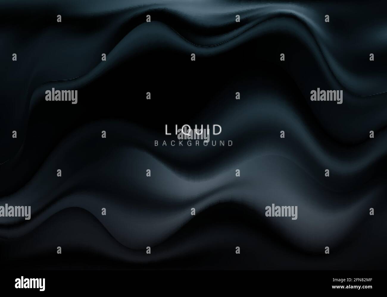 Abstract luxurious background Black wavy fabric draped silky textile ...