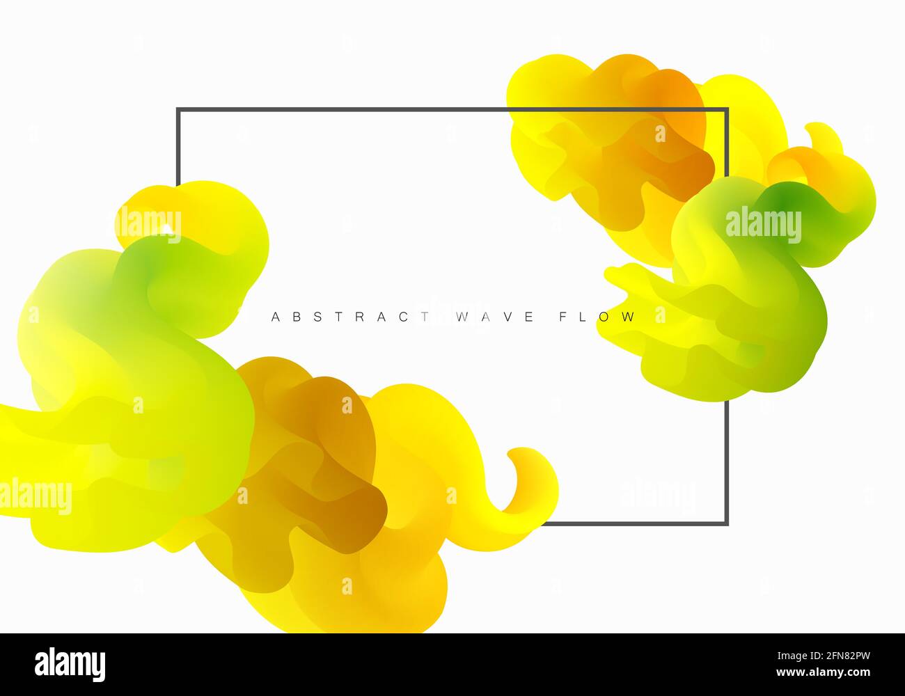 Abstract liquid shapes banner Cut Out Stock Images & Pictures - Alamy
