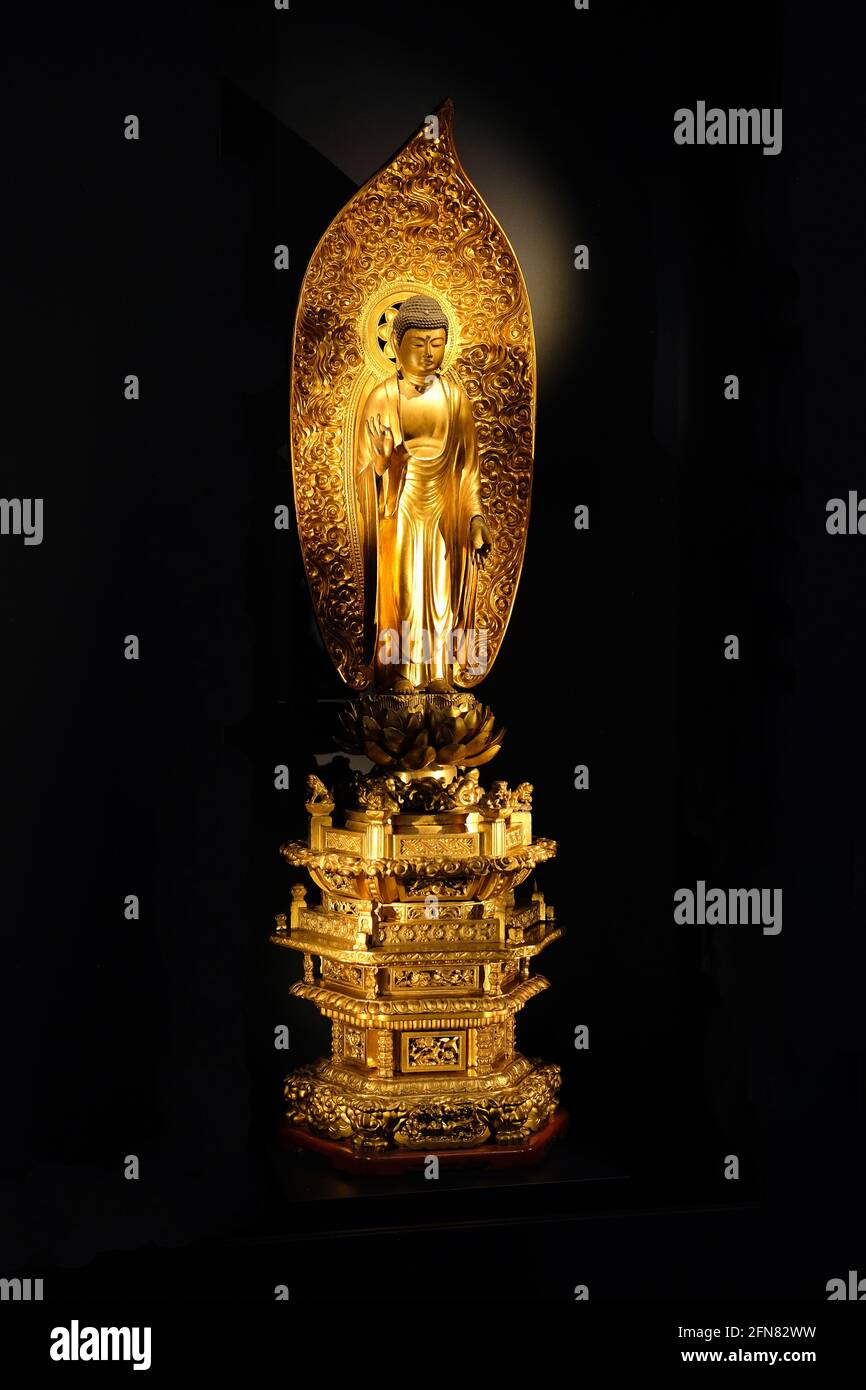 Buddha, statue, exhibition, collection, Basel, Museum of Culture Stock ...
