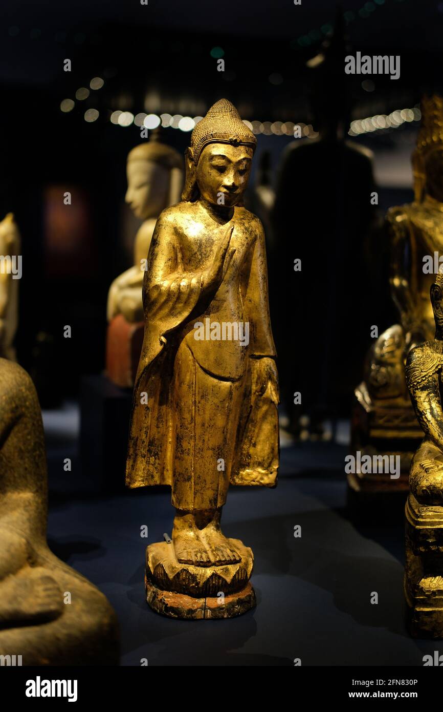 Buddha, statue, exhibition, collection, Basel, Museum of Culture Stock ...
